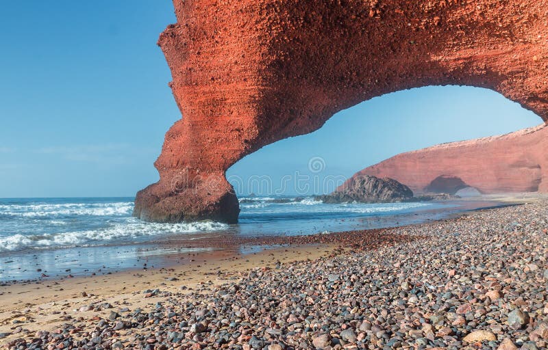 Atlantic Ocean in Morocco stock image. Image of maghreb - 75812517