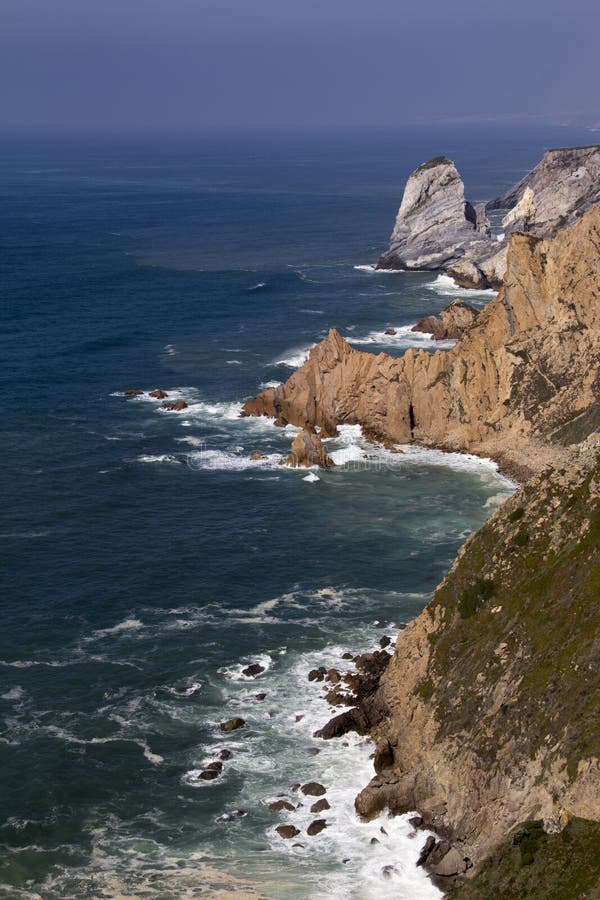 Atlantic ocean and rock stock image. Image of sunny, rocky - 57189545