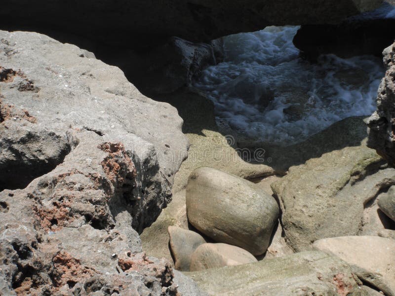 Atlantic Ocean on the Rocks Stock Photo - Image of florida, rocks ...