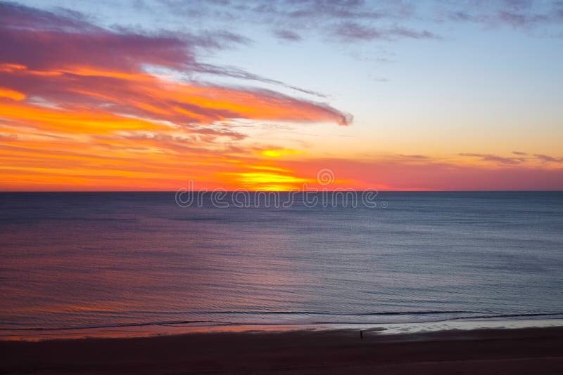 Atlantic ocean at sunset stock image. Image of people - 35535541