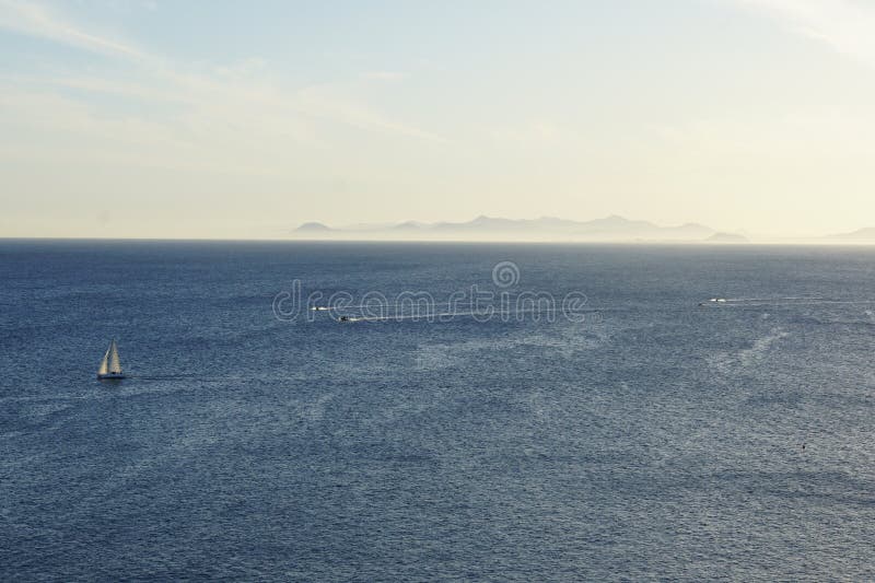 Atlantic Ocean View from the Ferry To Lanzarote Stock Photo - Image of ...
