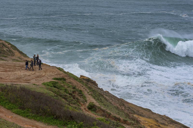 Tourists at the Atlantic Ocean Beach Editorial Stock Photo - Image of ...