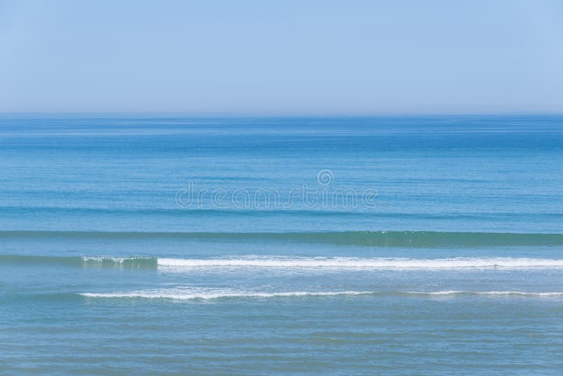 Atlantic Ocean with Waves and Sky Background Stock Image - Image of ...
