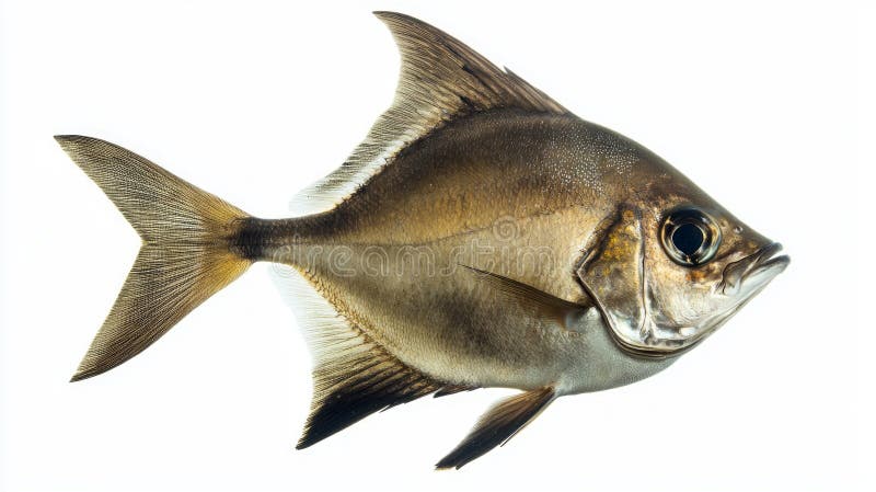 Atlantic Spadefish is Displayed Against a White Background Highlighting ...