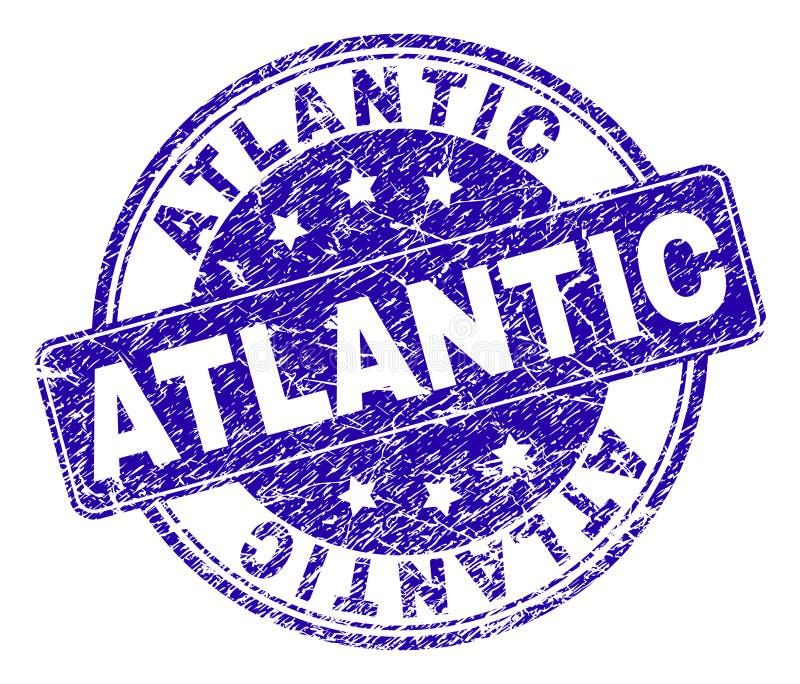 Grunge Textured ATLANTIC Stamp Seal Stock Vector - Illustration of ...