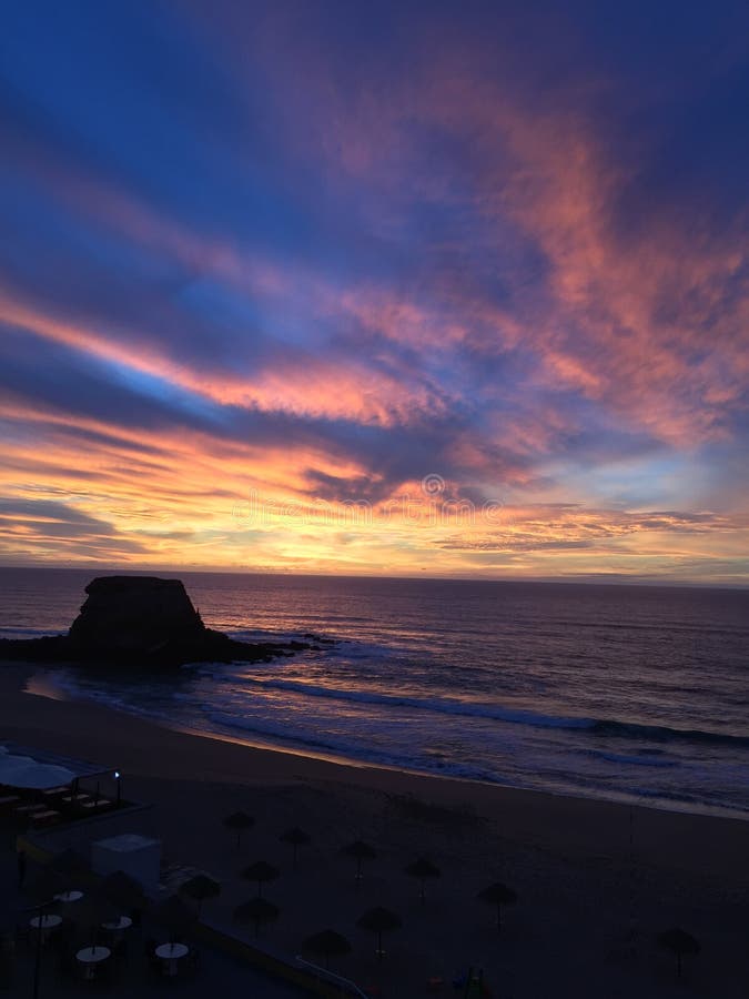 Atlantic sunset stock image. Image of nature, sunset - 134786087