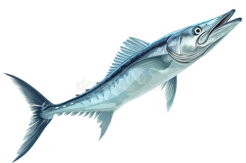 Atlantic Wahoo Jumping Pose Stock Image - Image of high, splash: 305067705