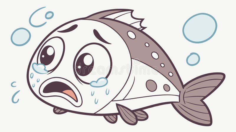 Atlantic Wolffish Fish Energetic Cries Street Snow Vector Stock Vector ...