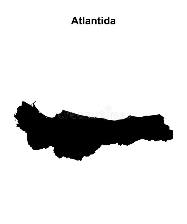 Atlantida Outline Map Stock Illustrations – 9 Atlantida Outline Map ...