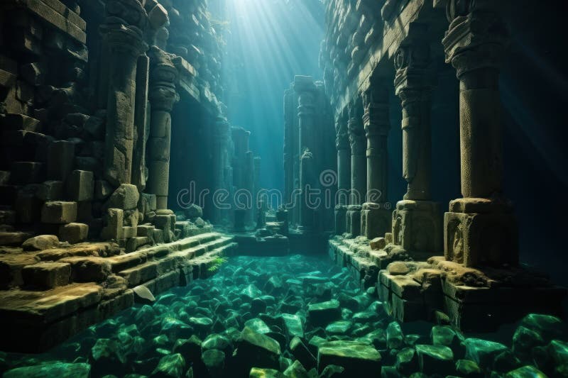 Atlantis. Lost Civilization of Atlantis.Undersea Ruins. Ruins of the ...