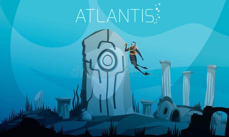 Atlantis Cartoon Background Stock Illustrations – 132 Atlantis Cartoon ...