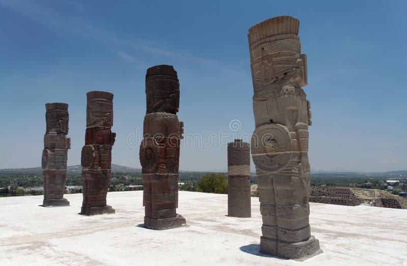 Atlantis in Tula Mexico stock image. Image of statue, temple - 3683891
