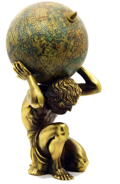 Atlas stock photo. Image of sculpture, earth, myth, hold - 23701856