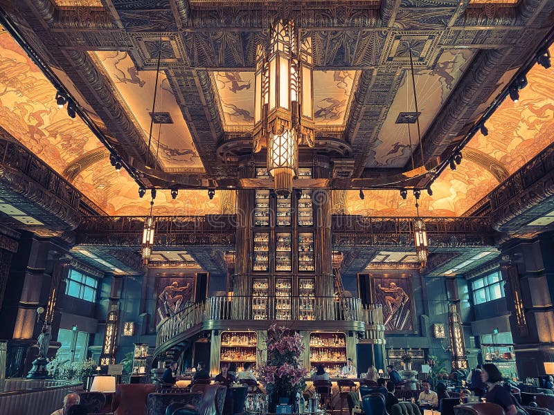 ATLAS Bar, Singapore`s Parkview Square Office Building Editorial Photo ...