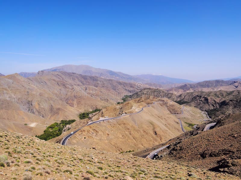 Dorf In Den Atlas-Bergen, Marokko Stockfoto - Bild von nave, schlamm ...