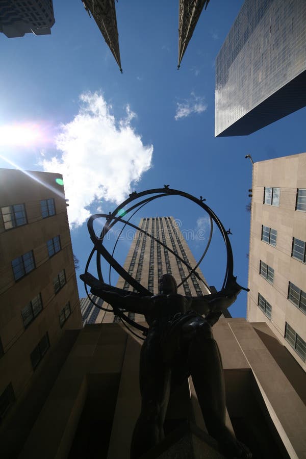 Atlas holds the building stock photo. Image of blue, force - 638998