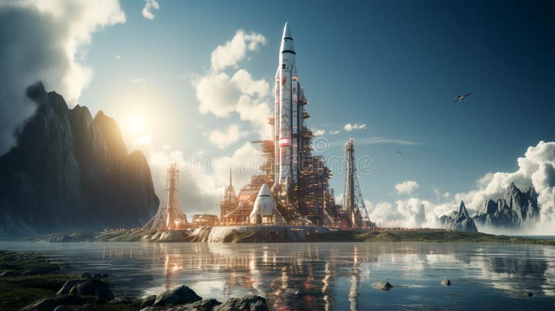 Atlas-5 Launch Close Up Front View Stock Photo - Image of people ...