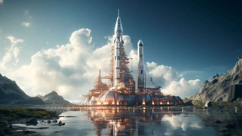 Atlas-5 Launch Close Up Front View Stock Image - Image of built ...