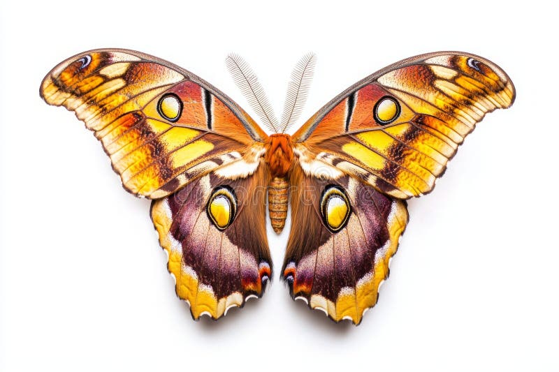 Atlas Moth Rests with Its Wings Delicately Closed, Displaying an ...