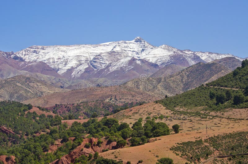 Atlas mountains in Morocco stock photo. Image of green - 79287132