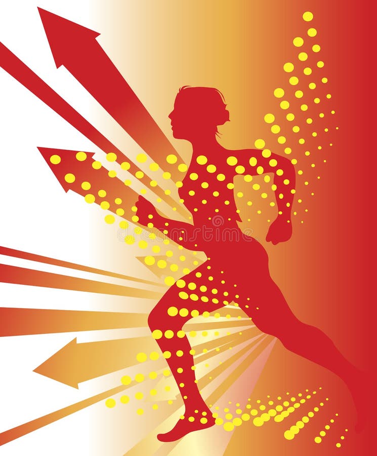Atletismo ilustración del vector. Ilustración de corredor - 32099239