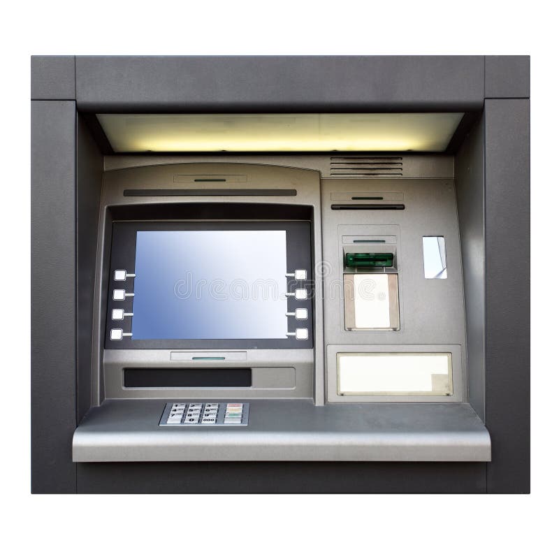 Atm isolated stock image. Image of automated, finance - 13493195