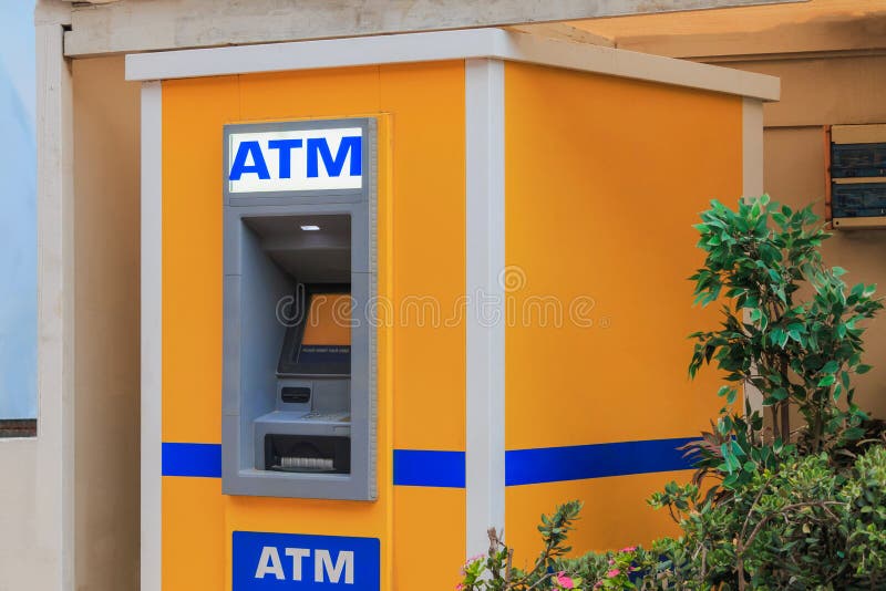 Atm Outside at Sunny Day in Malta Editorial Photo - Image of sign, blue ...