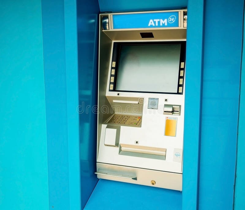 Atm or Automated Teller Machine Stock Image - Image of finance, people ...