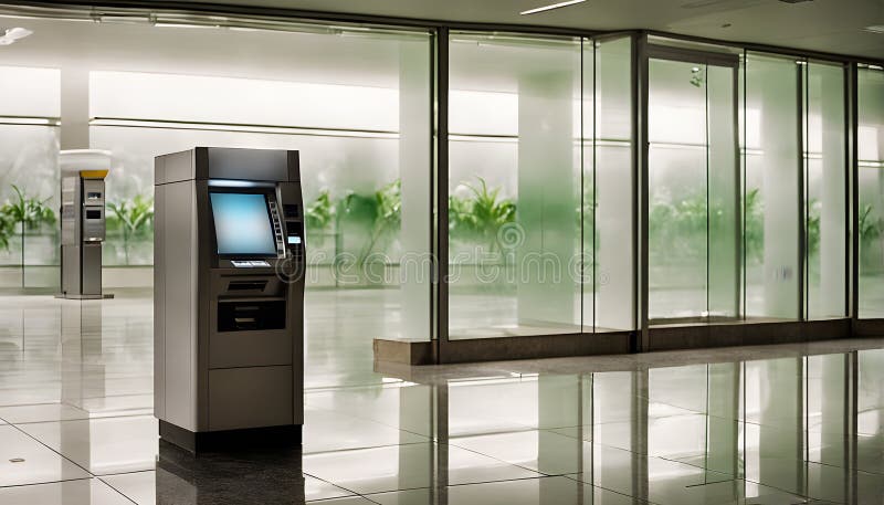 ATM Automated Teller Machines Stock Illustration - Illustration of ...