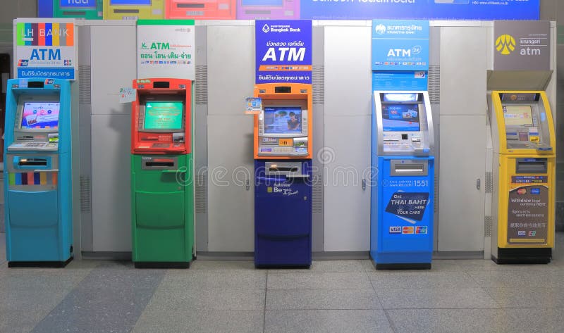 Atm-bankomatKaohsiung Internationell Flygplats Kaohsiung Taiwan ...