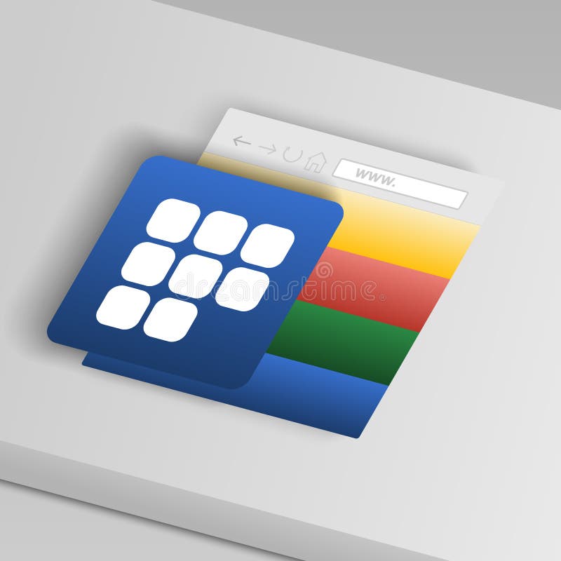 ATM Button Icon. from Collection Button Icons Stock Illustration ...