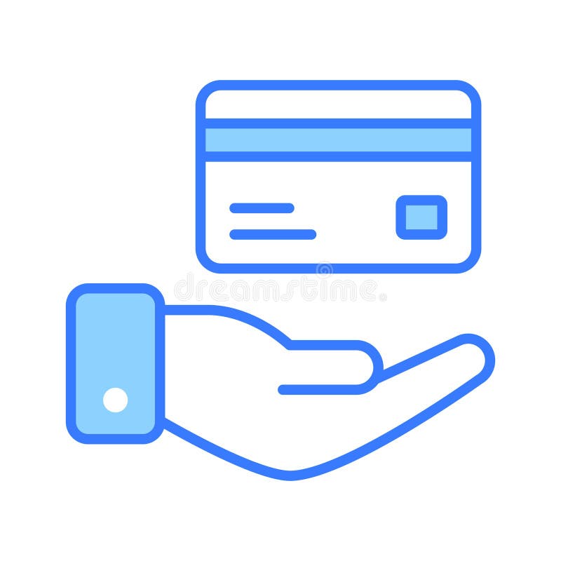 Atm Card on Hand, Secure Payment Concept Icon, Credit Card Security ...