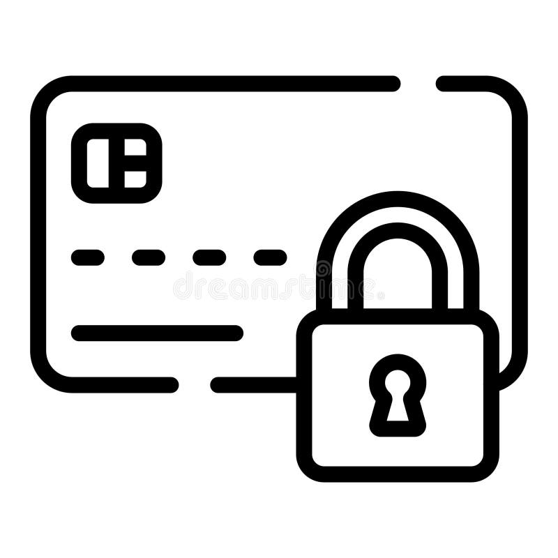 Atm Card with Padlock, Secure Payment Concept Icon, Credit Card ... Atm Card with Padlock, Secure Payment Concept Icon, Credit Card ...