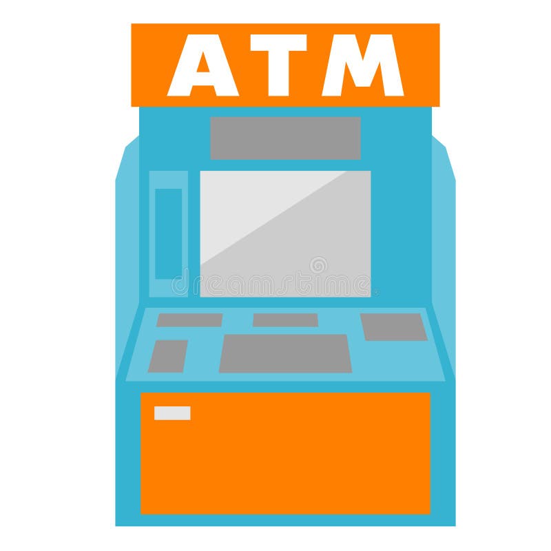 ATM, cash machine stock illustration. Illustration of banking - 101927534