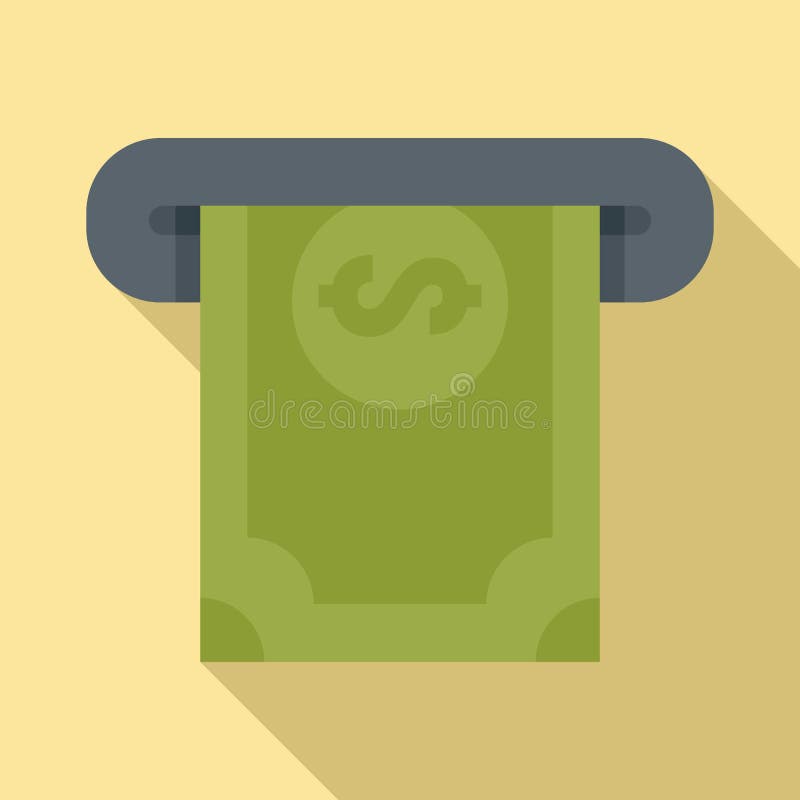 Atm Cash Debit Icon, Simple Style Stock Vector - Illustration of ...
