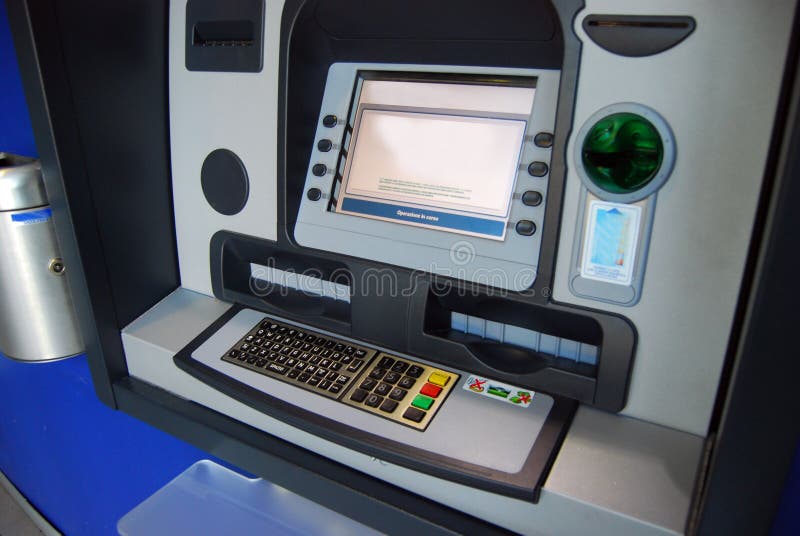 ATM - Cash point stock image. Image of automatic, card - 6117065