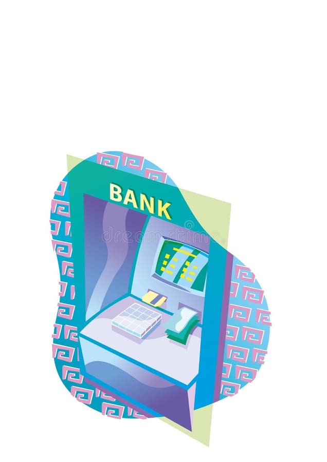 Withdrawal Vector Flat Icon Design Illustration. Bank Symbol on White ...