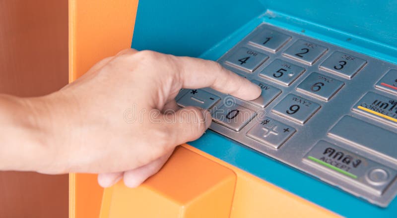 Atm stock photo. Image of security, entering, business - 49642228
