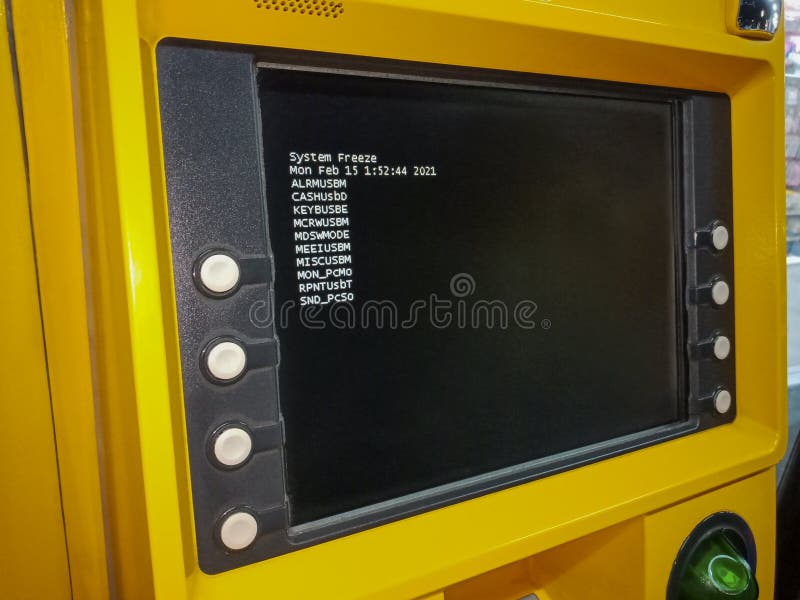ATM Display Showing System Operation Error Editorial Photography ...