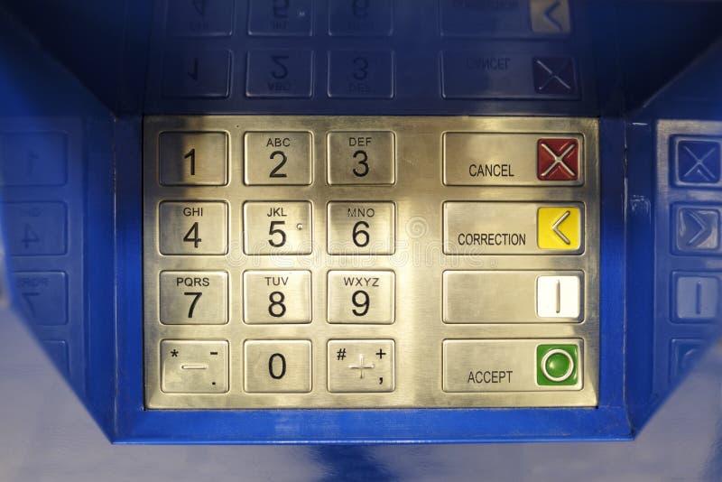 ATM key pad stock photo. Image of computerised, numbers - 16772660