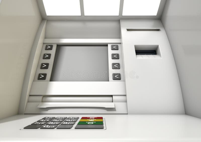 Atm Facade Closeup stock illustration. Illustration of bank - 60292490