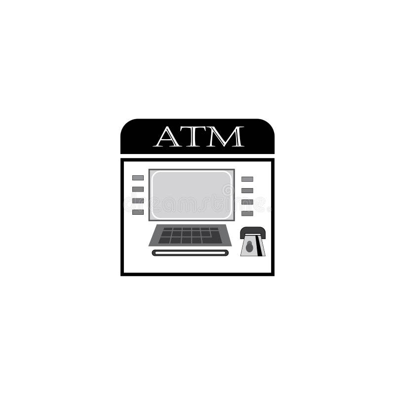 Atm icon logo vector stock illustration. Illustration of credit - 260223159