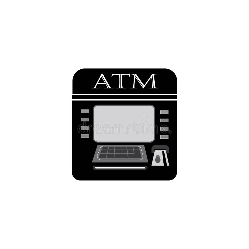 Atm icon logo vector stock illustration. Illustration of dollar - 260223160