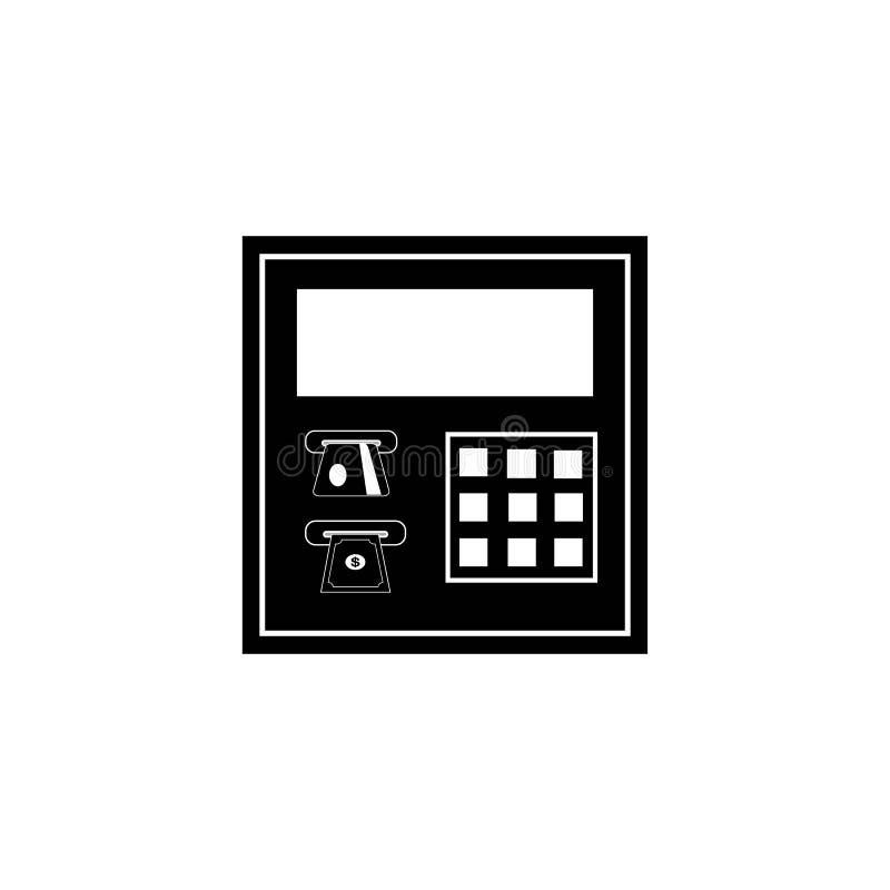 Atm icon logo vector stock illustration. Illustration of debit - 260223177