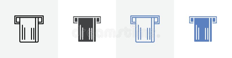 Atm Insert Card Icon Vector Set Use for Web Ui or App Stock Vector ...