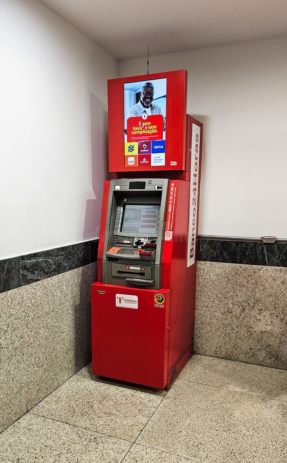 ATM Installed Inside the Shopping Mall in Brasília Editorial Stock ...