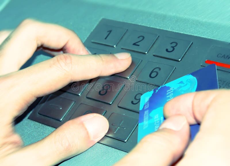 ATM Keypad stock image. Image of information, bancomat - 1444981