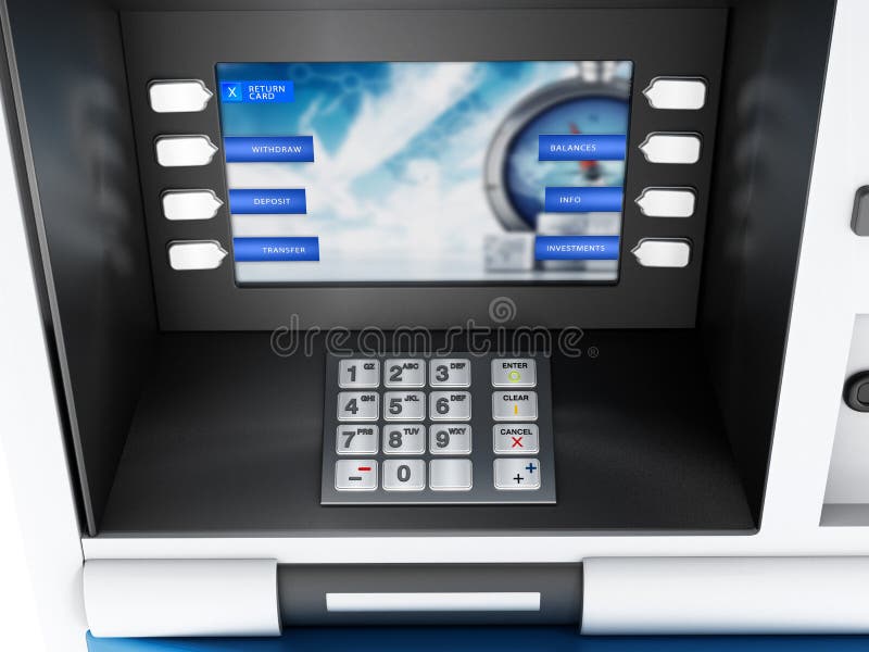 ATM keys stock illustration. Illustration of metal, cashpoint - 22210355