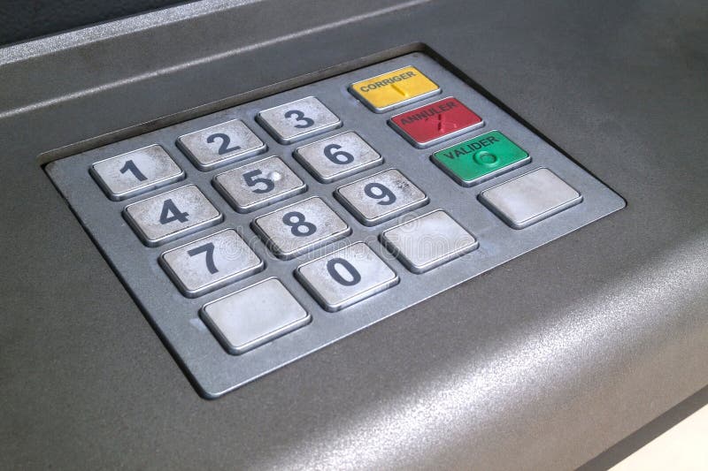 ATM keypad stock photo. Image of bank, technology, machinery - 269570536