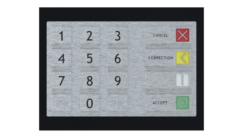 ATM Keypad stock illustration. Illustration of protection - 41941052